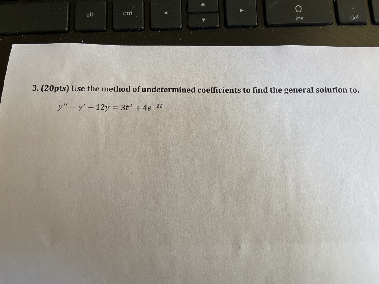 Solved alt ctrl ins del 3. (20pts. Use the method of | Chegg.com