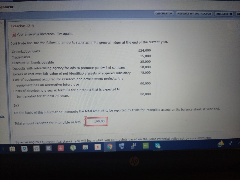 Solved gnment CALCULATOR MESSAGE MY INSTRUCTOR FULL SCREEN | Chegg.com