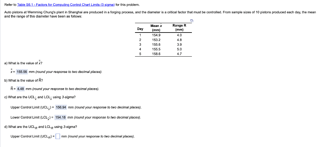 Solved Refer to Iable S6.1 - Factors for Computing Control | Chegg.com