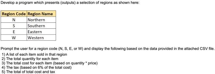 Solved Develop a program which presents (outputs) a | Chegg.com