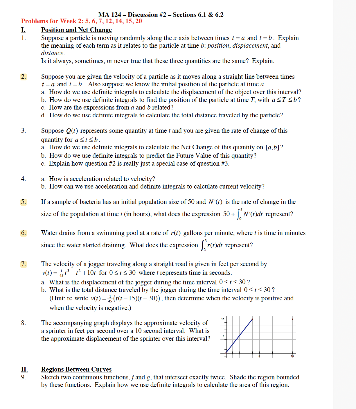 Solved Problems for Week 2: 5, 6, 7, 12, 14, 15, 20 I. | Chegg.com