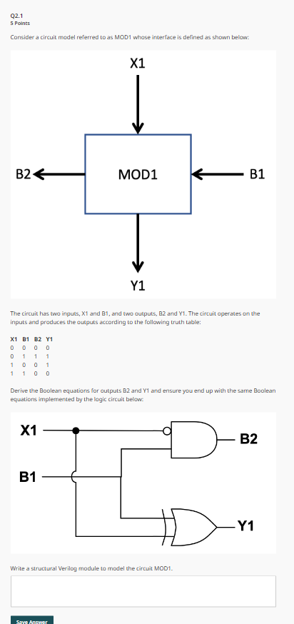 Solved Q2.1 5 Points. Consider a circuit model referred to | Chegg.com