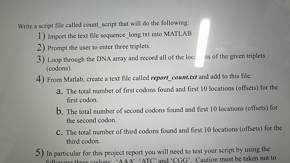 Write a script file called count_script that will do | Chegg.com