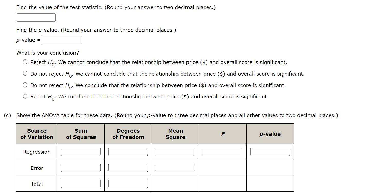 Solved What is your conclusion? Do not reject H0. We cannot | Chegg.com