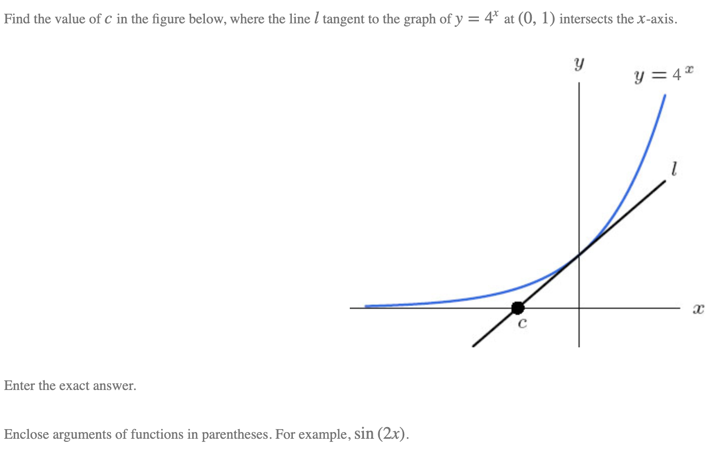 Solved Find the value of c in the figure below, where the | Chegg.com