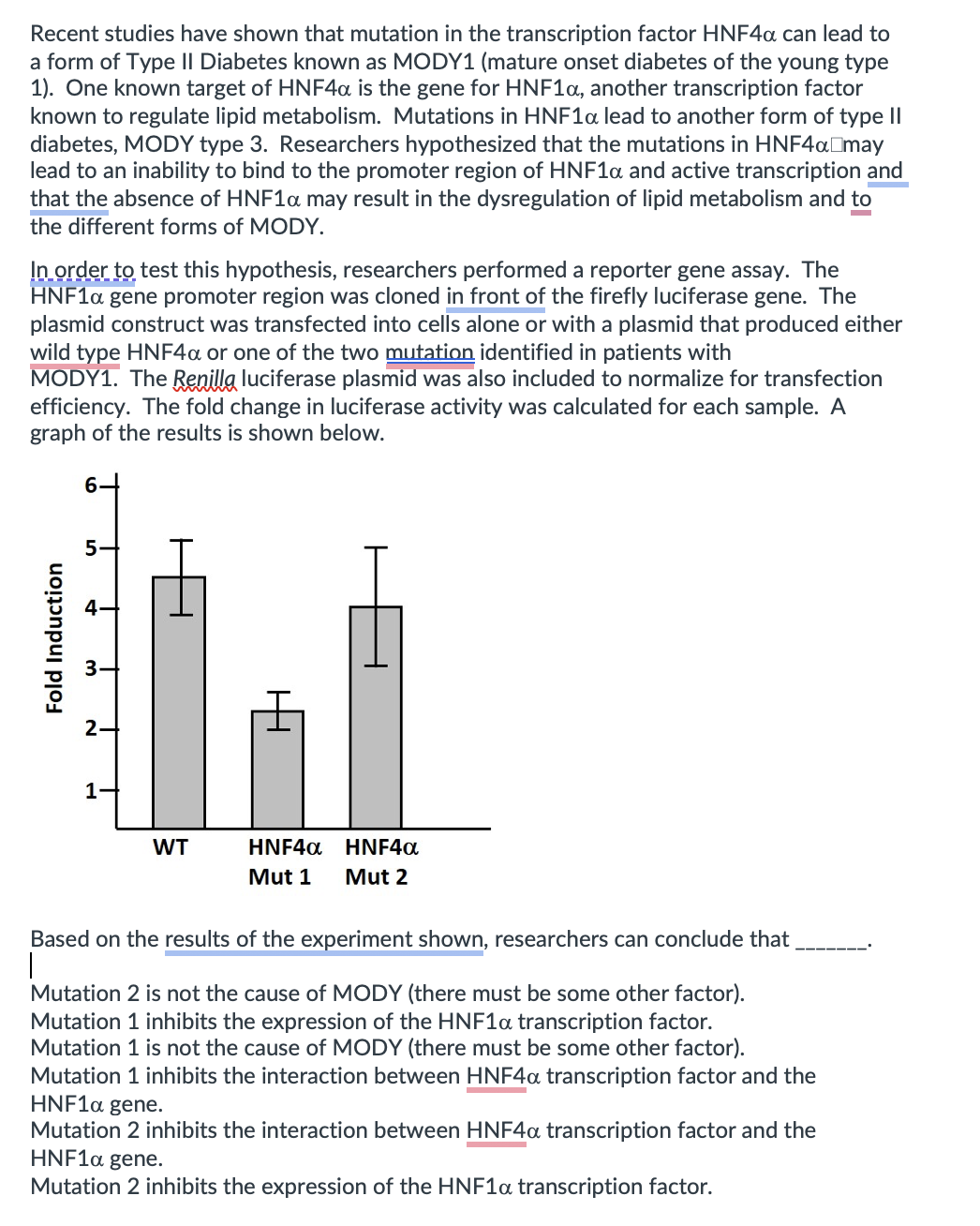 Solved Recent studies have shown that mutation in the | Chegg.com