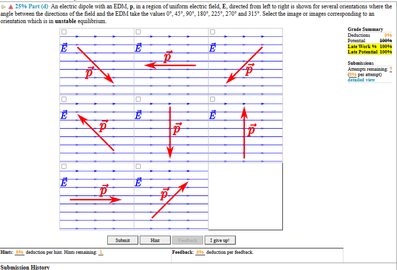 Solved (6\%) Problem 8: A charge configuration with two | Chegg.com