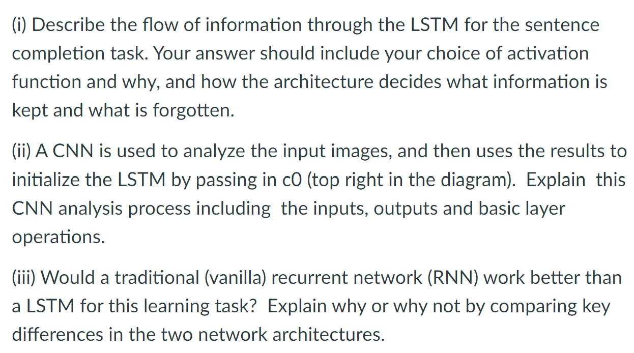 Design an "end to end" automatic image captioning | Chegg.com