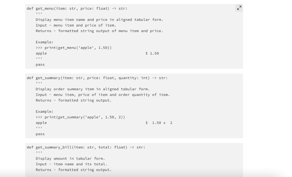 Solved Q3 - Functions - Programming Exercise Write functions | Chegg.com