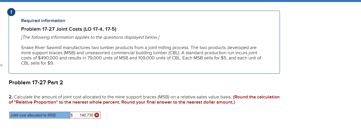 Solved Required information Problem 17-27 Joint Costs (LO | Chegg.com