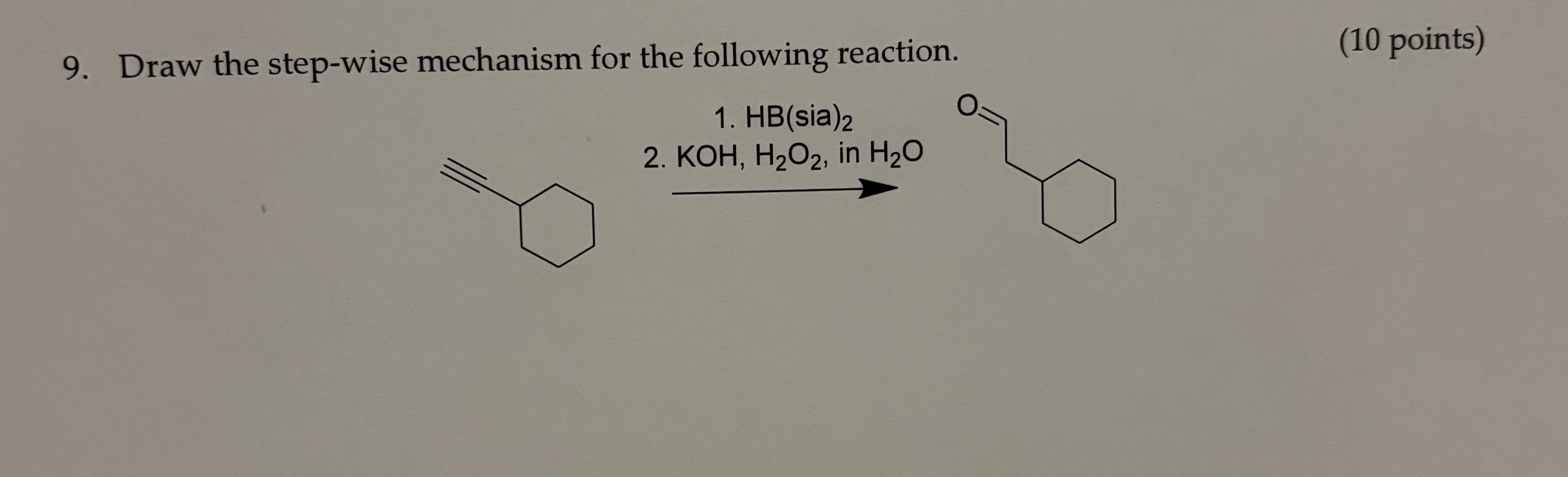 Solved by an EXPERT Draw the step-wise mechanism for the following | Chegg.com