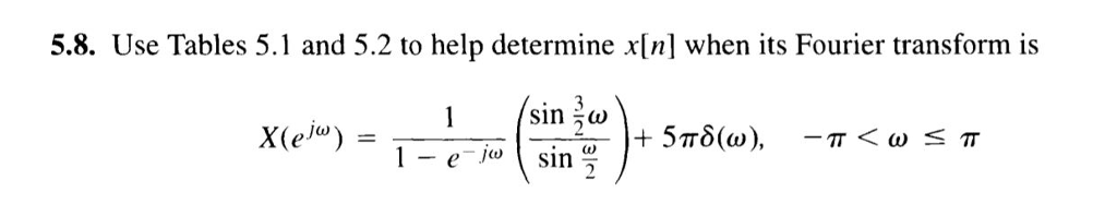 Solved TABLE 5.1 PROPERTIES OF THE DISCRETE-TIME FOURIER | Chegg.com