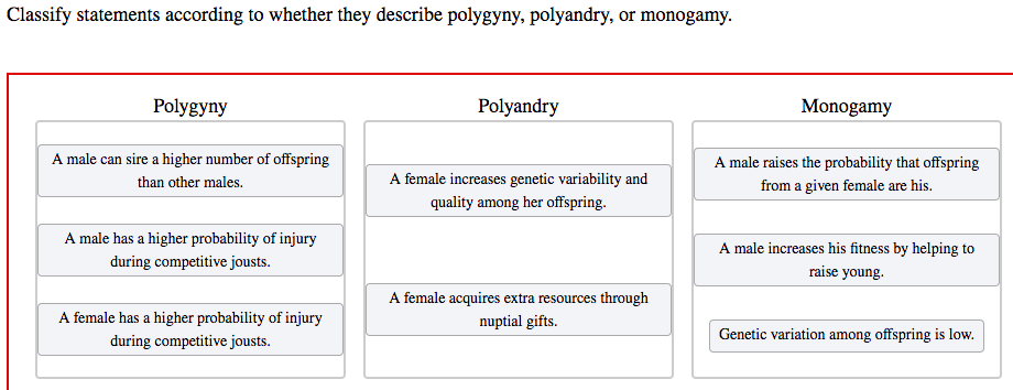 Solved Classify statements according to whether they | Chegg.com