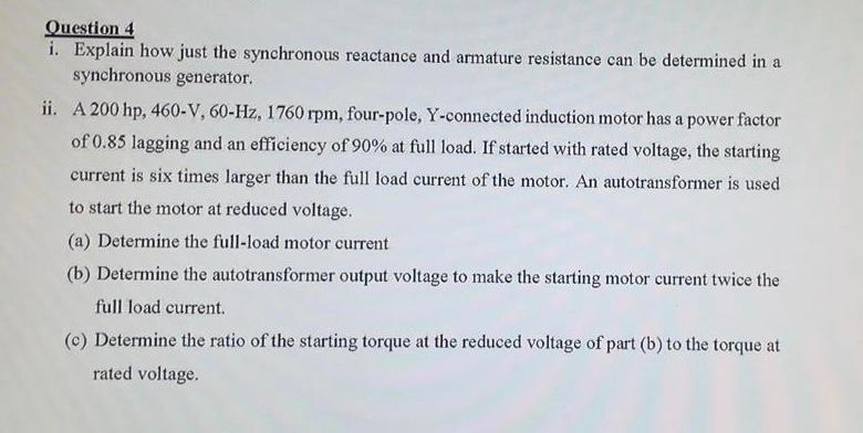 Solved Question 4 i. Explain how just the synchronous | Chegg.com