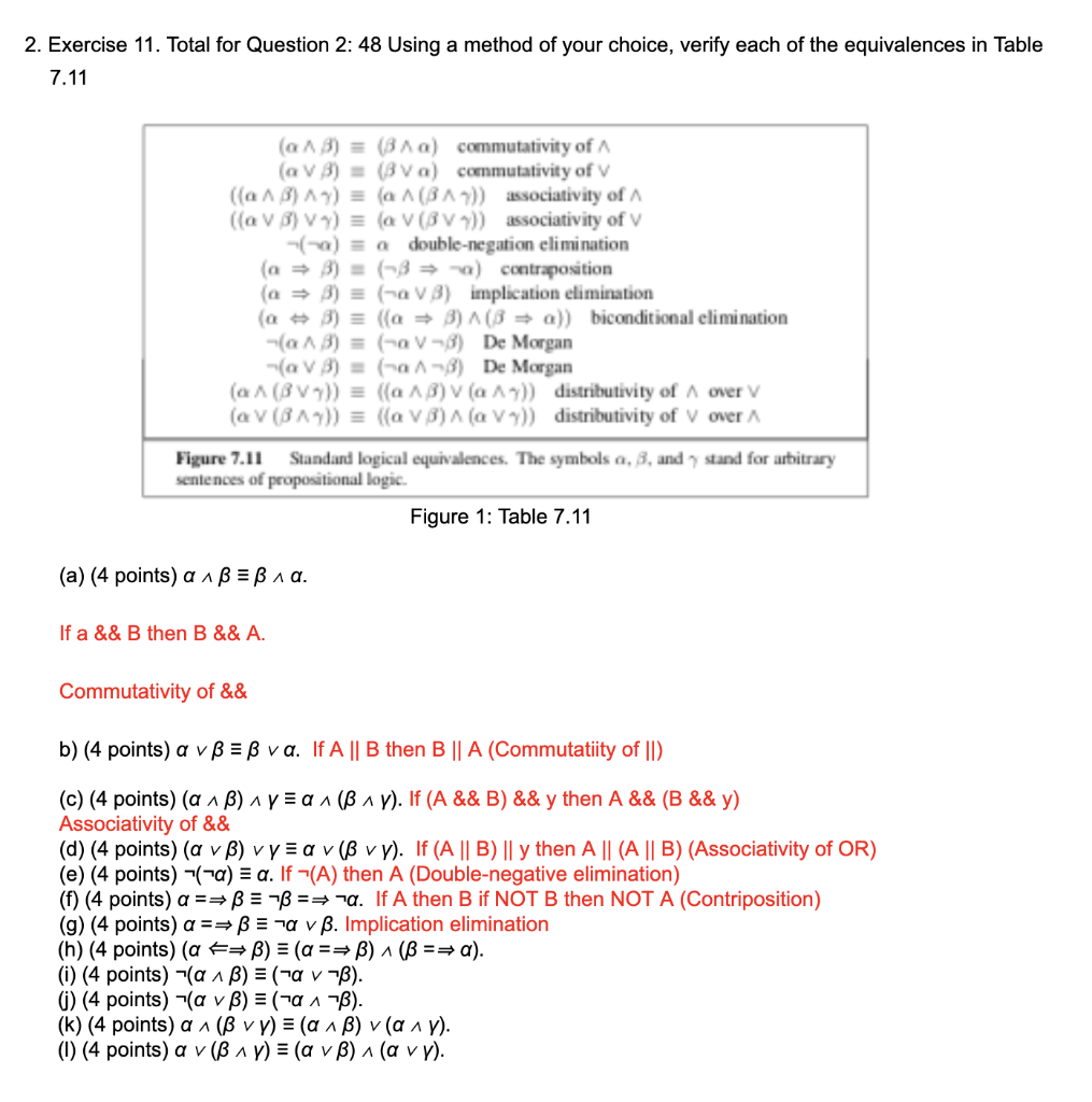 Solved 2. Exercise 11. Total for Question 2: 48 Using a | Chegg.com