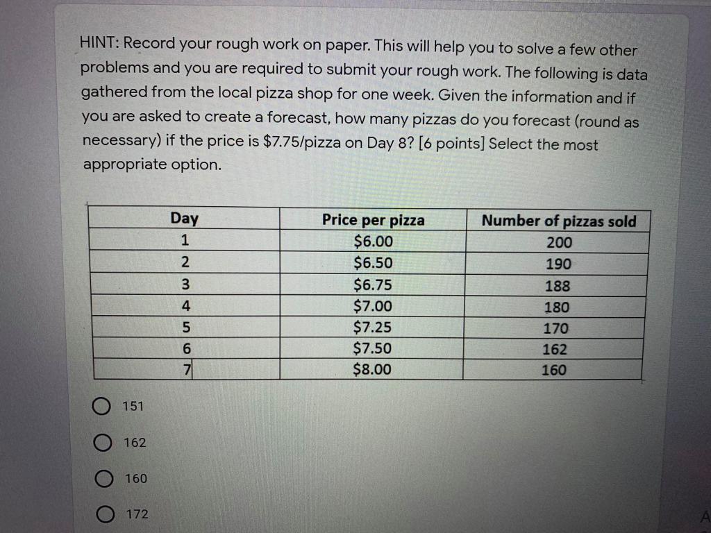 Solved HINT: Record your rough work on paper. This will help | Chegg.com