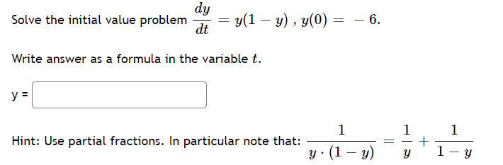 Solved Solve the initial value problem | Chegg.com