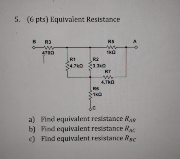 Solved Calculate the equivalent resistances for Ra, Rb and | Chegg.com