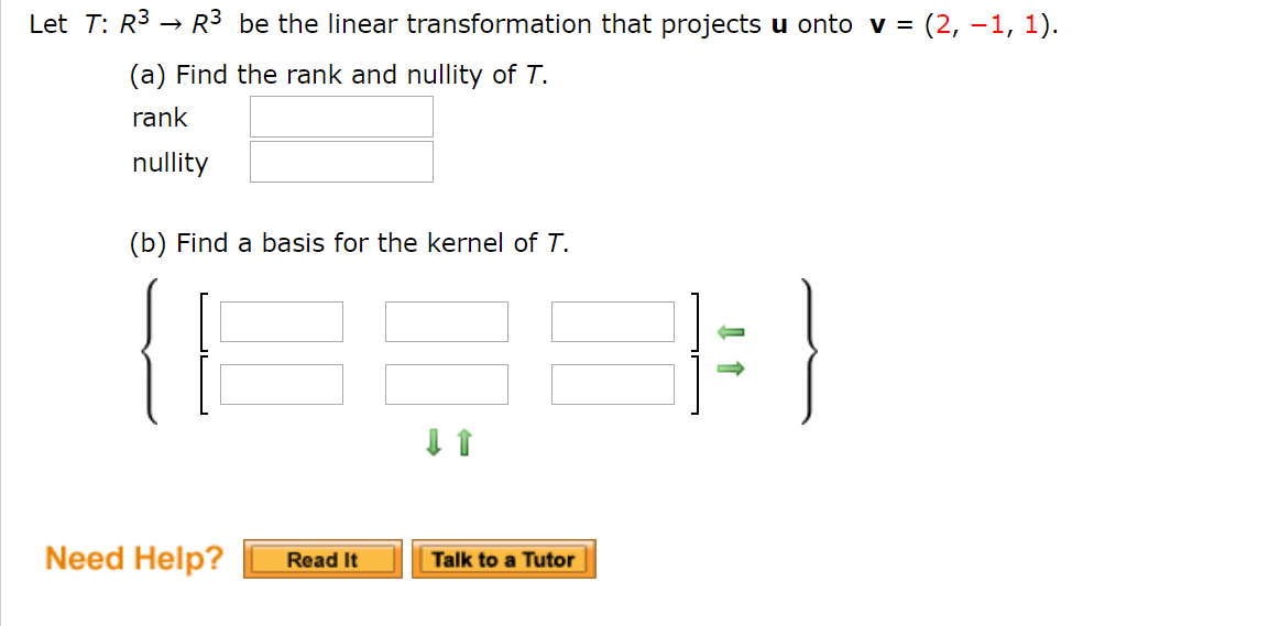 Solved Let T: R3 R3 be the linear transformation that | Chegg.com