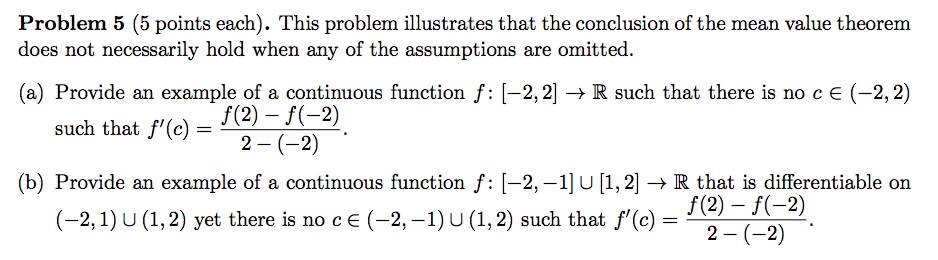 Solved Problem 5 (5 points each). This problem illustrates | Chegg.com