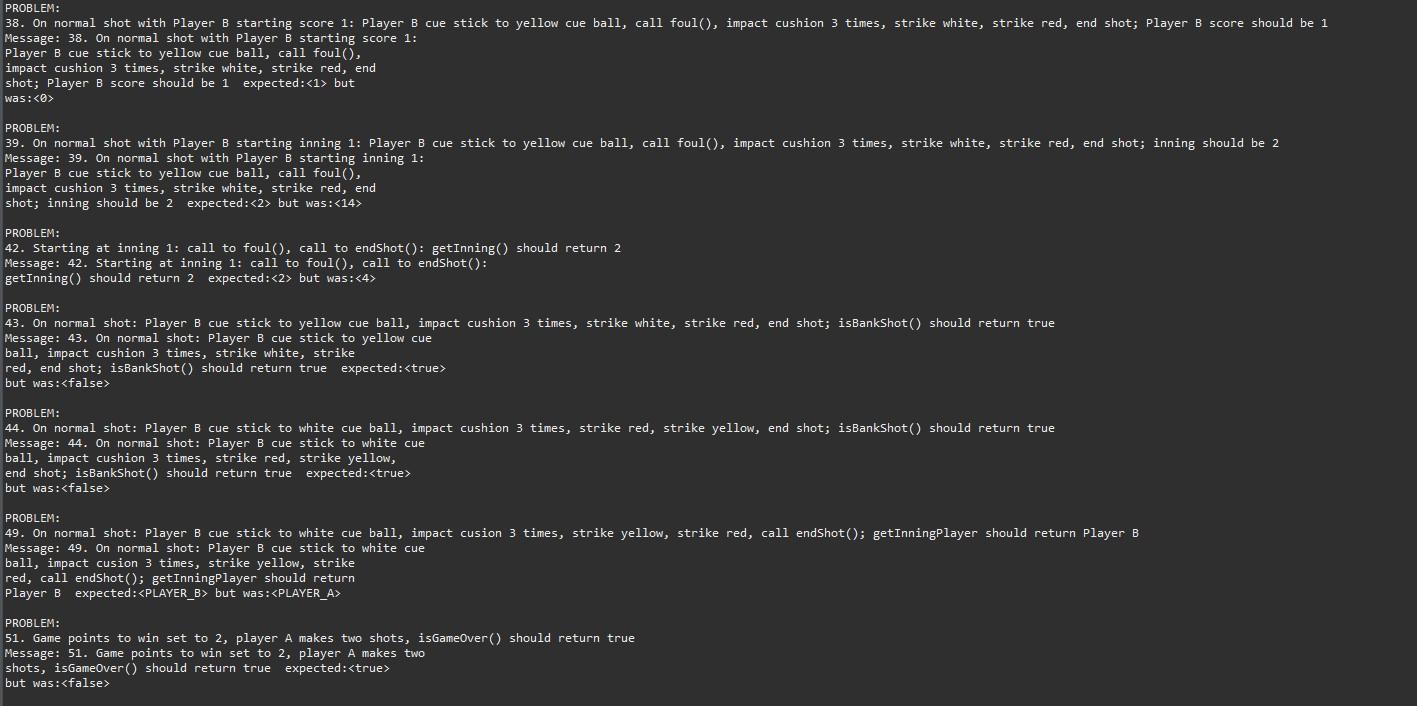 when i run the test, i have alot of problem with my | Chegg.com