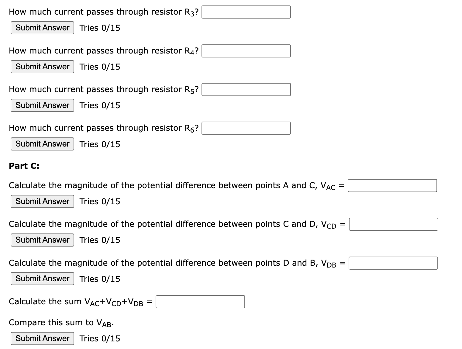 Solved R1=39.0ΩR2=9.60ΩR3=1.50ΩR4=5.80ΩR5=7.70ΩR6=2.70Ω Part | Chegg.com