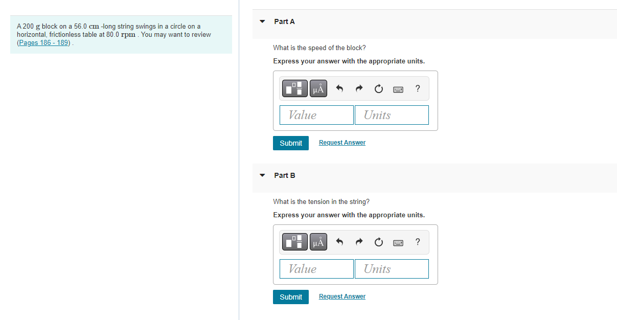 Solved A 200 g block on a 56.0 cm-long string swings in a | Chegg.com