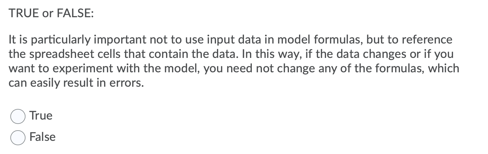 Solved TRUE or FALSE: It is particularly important not to | Chegg.com