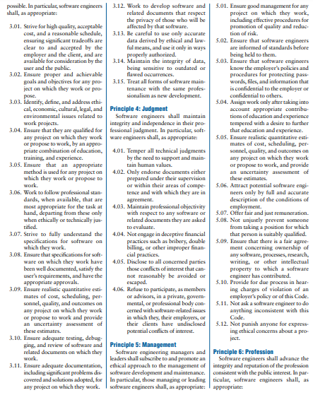 Solved Computer Society and ACM Approve Software Engineering | Chegg.com