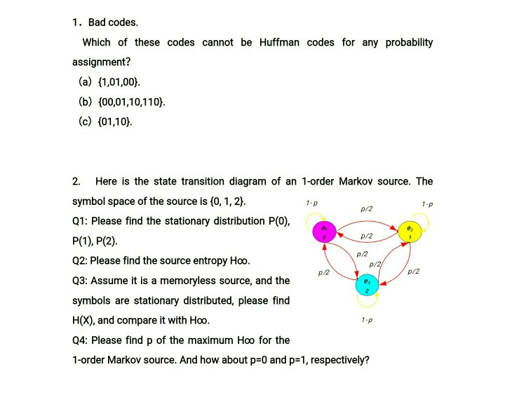 Solved please answer based on Huffman Coding, show all the | Chegg.com
