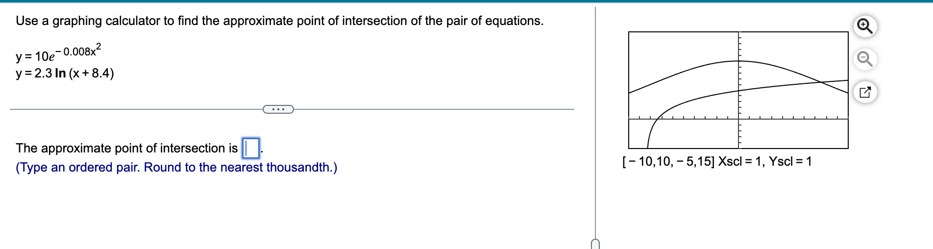Solved Use a graphing calculator to find the approximate | Chegg.com