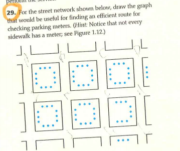 Solved 29. For the street network shown below, draw the | Chegg.com