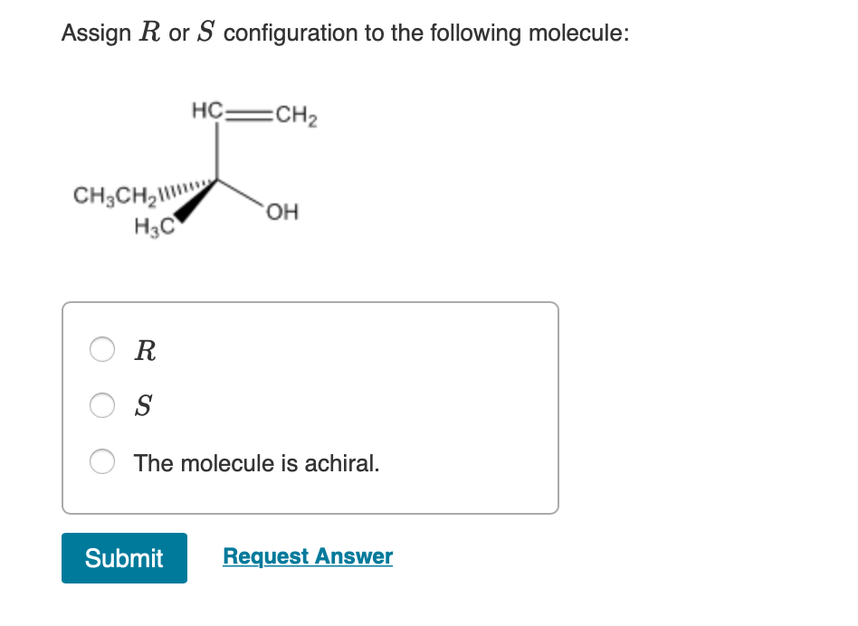 Solved Assign R or S configuration to the following | Chegg.com