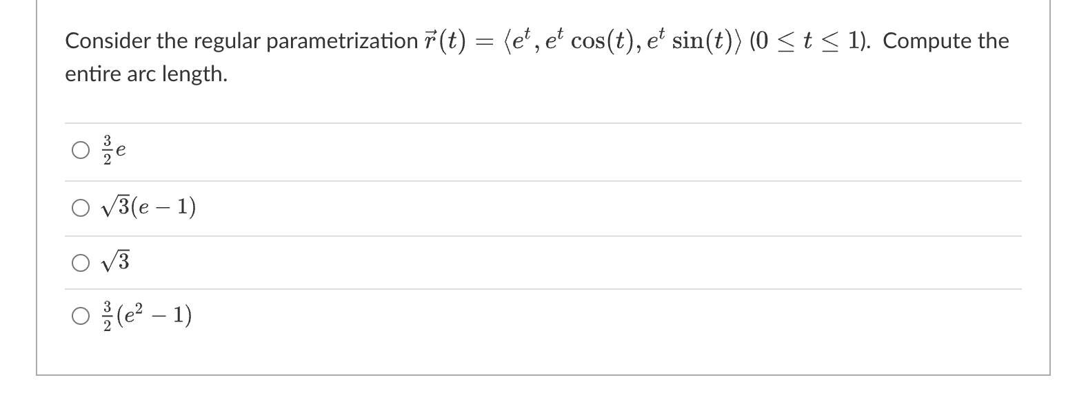 Solved Consider the regular parametrization | Chegg.com