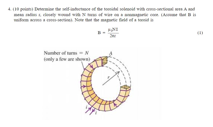 Solved (20 points) The figure below shows a doughnut-shaped | Chegg.com