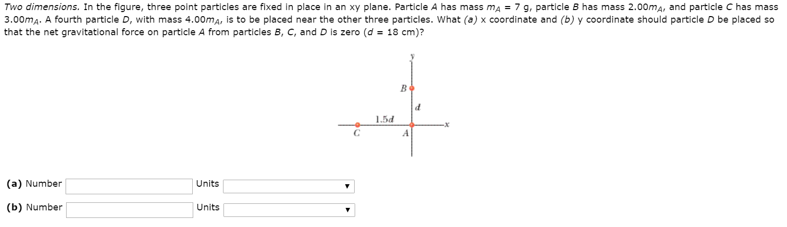 Solved Two dimensions. In the figure, three point particles | Chegg.com