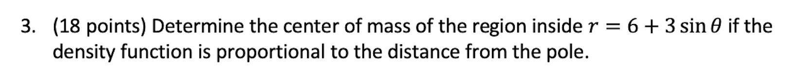 Solved 3. (18 points) Determine the center of mass of the | Chegg.com
