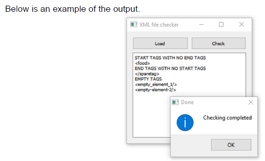 Solved Write a GUI program that will parse an XML file to | Chegg.com