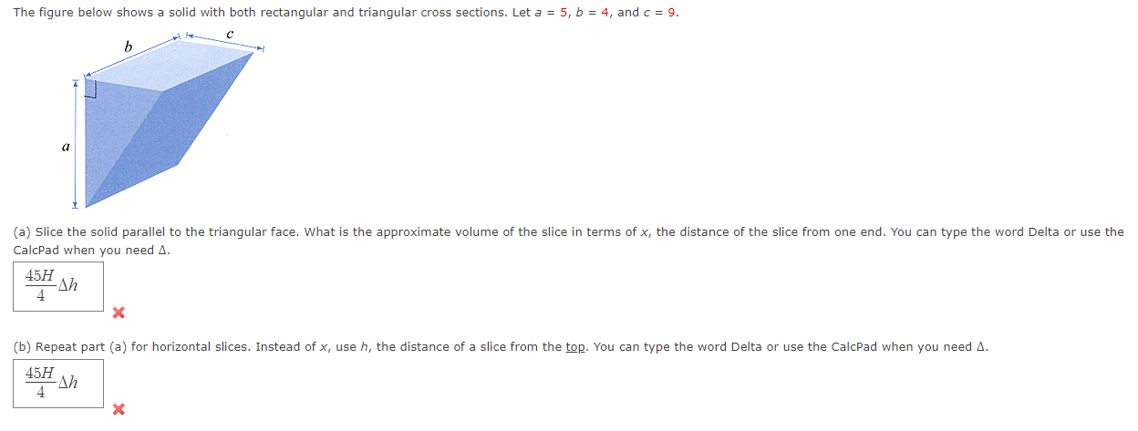 Solved The figure below shows a solid with both rectangular | Chegg.com