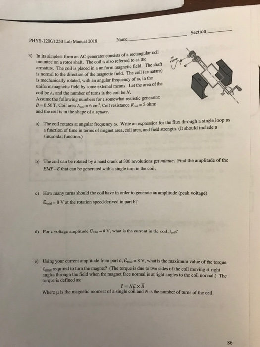 Solved Section_ PHYS-1200/1250 Lab Manual 2018 Name 29B | Chegg.com