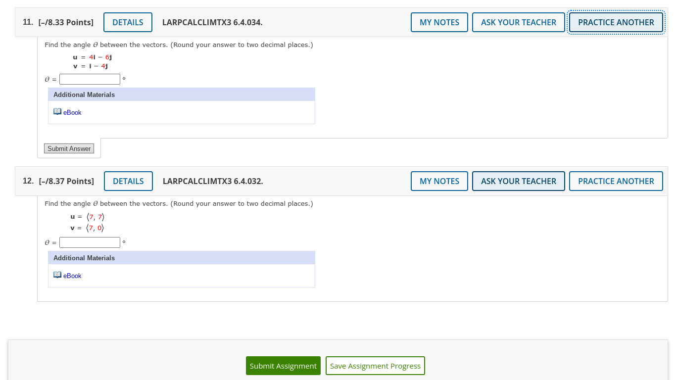 Solved 11. (-/8.33 Points] DETAILS LARPCALCLIMTX3 6.4.034. | Chegg.com