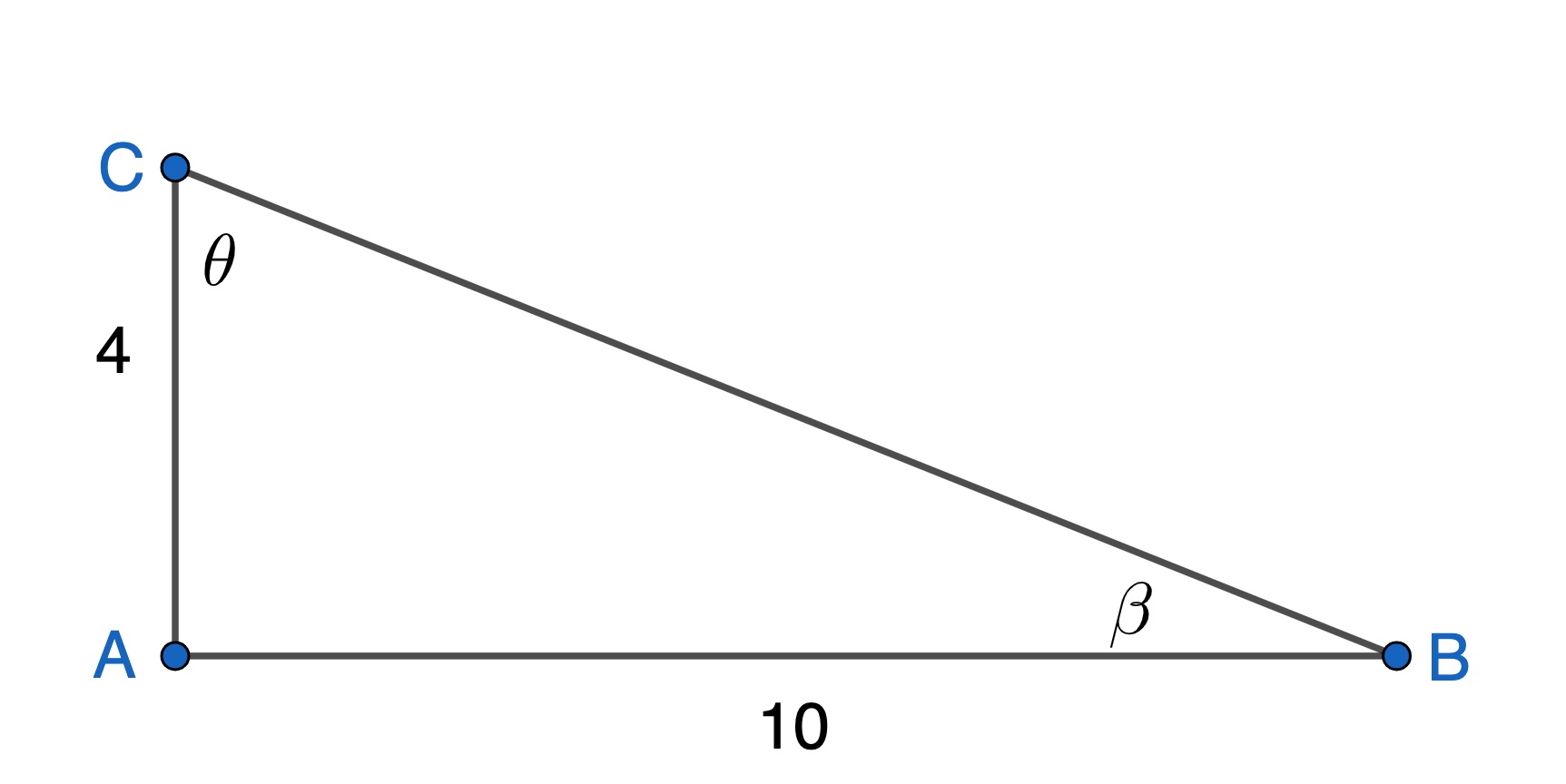 Solved The triangle pictured below has a right angle at | Chegg.com