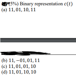 Solved In the PCM system, 4 samples are taken at time Ts, | Chegg.com