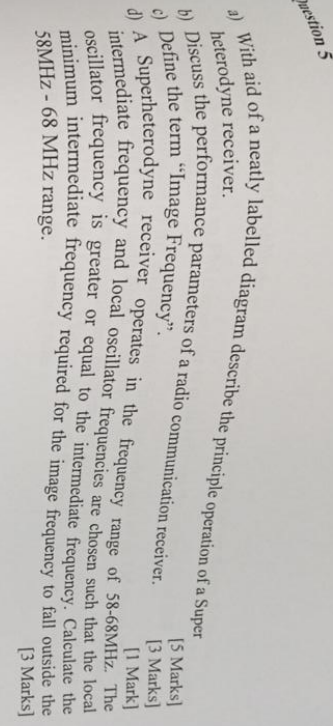 Solved 3) With aid of a neatly labelled diagram describe the | Chegg.com