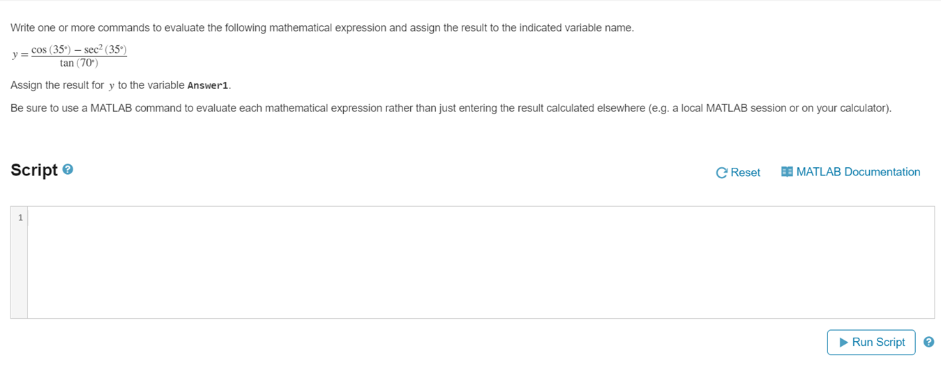 Solved Write one or more commands to evaluate the following | Chegg.com
