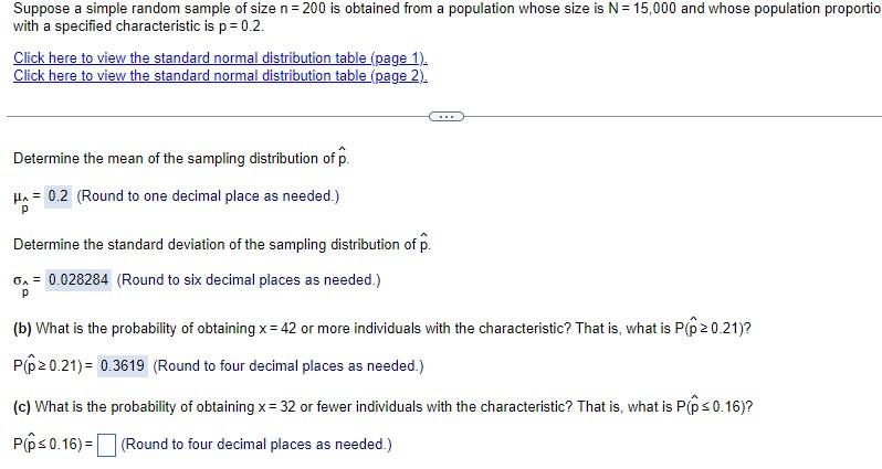 Solved Suppose a simple random sample of size n = 200 is | Chegg.com