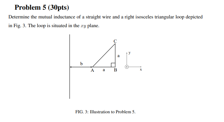 Solved Problem 5 (30pts) Determine the mutual inductance of | Chegg.com
