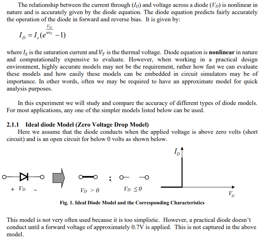 Solved The relationship between the current through (ID) and | Chegg.com
