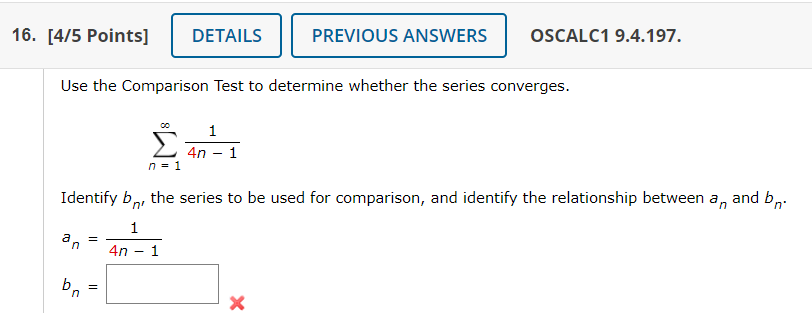 Solved Use the Comparison Test to determine whether the | Chegg.com