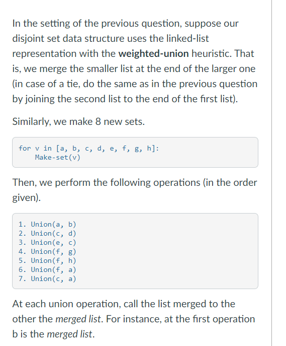 Solved In the setting of the previous question, suppose our | Chegg.com